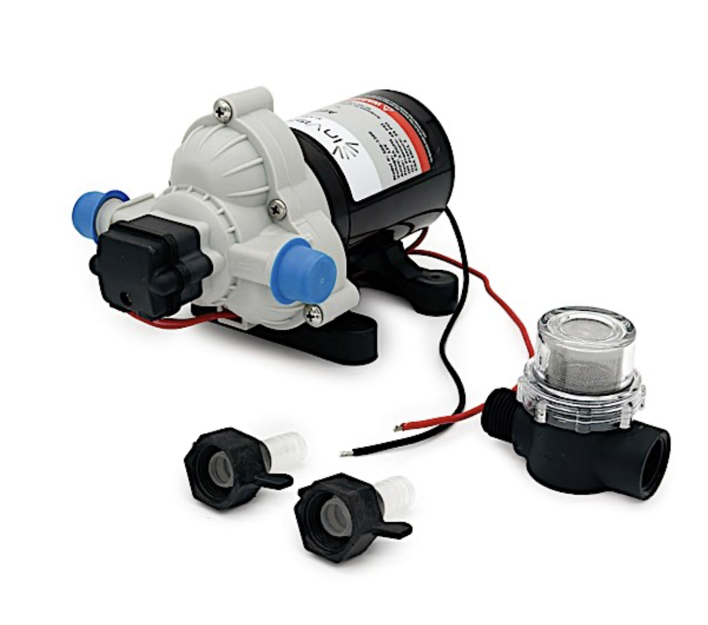 InVision 320-1200 12 Volt Water Aqua Pump for RVs - 3.0 GPM, 45 PSI Wa ...