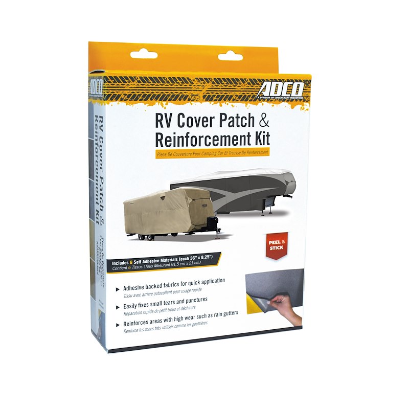 ADCO 9024 Universal RV Cover Patch Kit - RV Repair for Wear and Tear ...