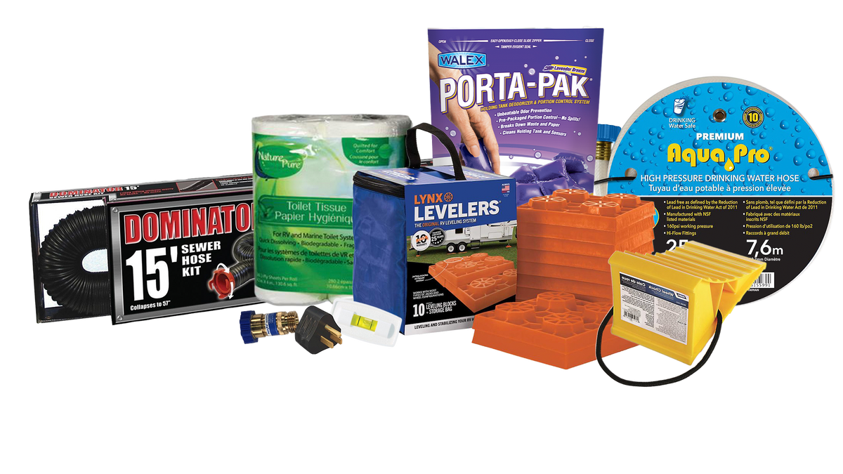 Starter Kit Bundle Including Adapter, Regulator, Sewer Kit, Water Hose ...